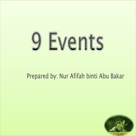 9 event | PPTX