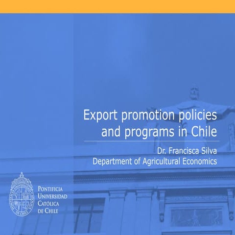 Export promotion policies and programs in Chile | PDF