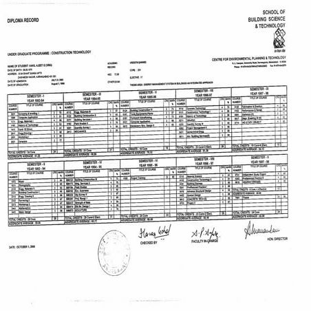 B-TECH TRANSCRIPT | PPT