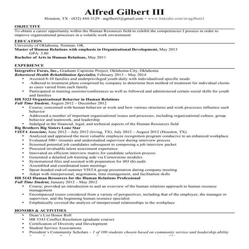 Alfred's Updated Résumé | PDF
