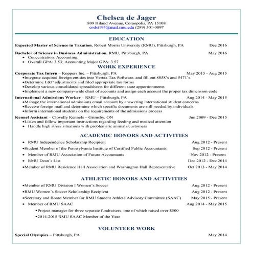Michael A. Hanson Resume | PDF