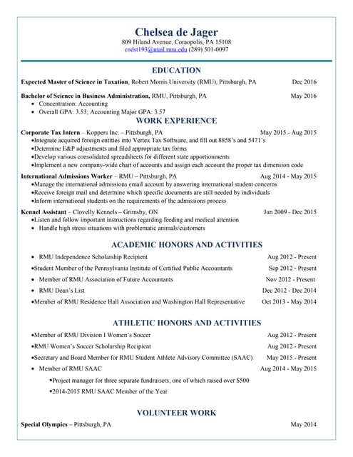 resume 02-16-15 | PDF