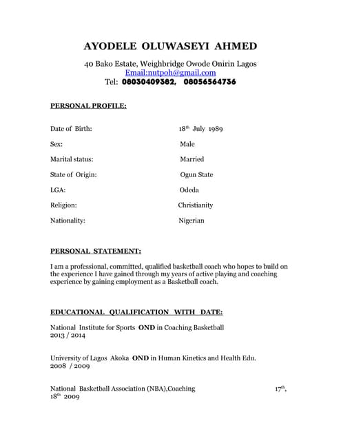 HENK CV | PDF | Rugby Union | Rugby