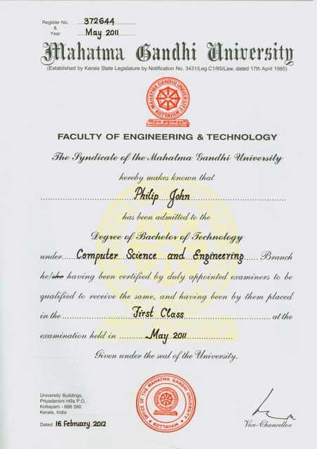 Rank Certificate | PDF