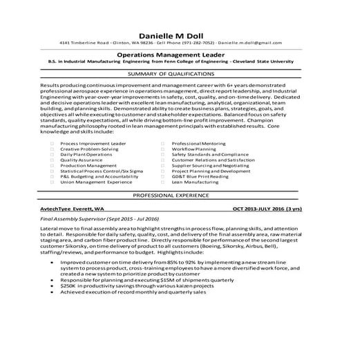 Danielle M Doll New Resume | DOCX