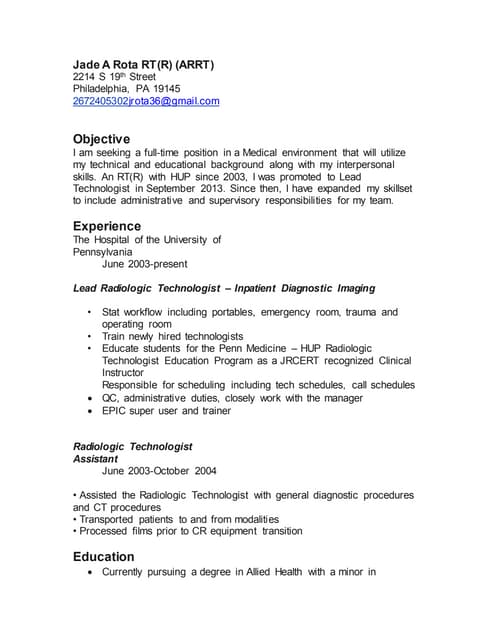 RT(R) Resume | DOCX