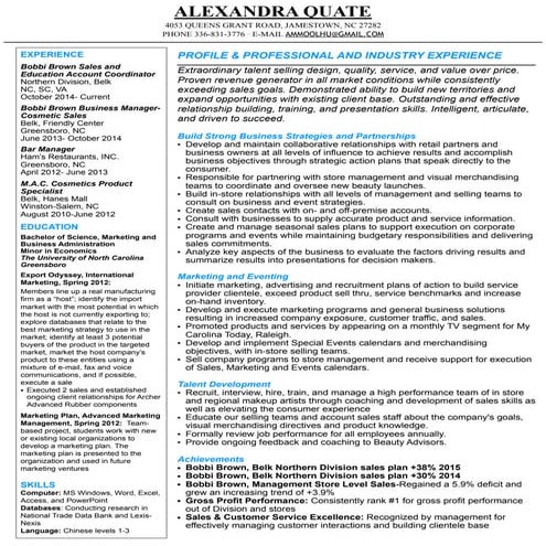 Alex Quate Resume 2016 | PDF