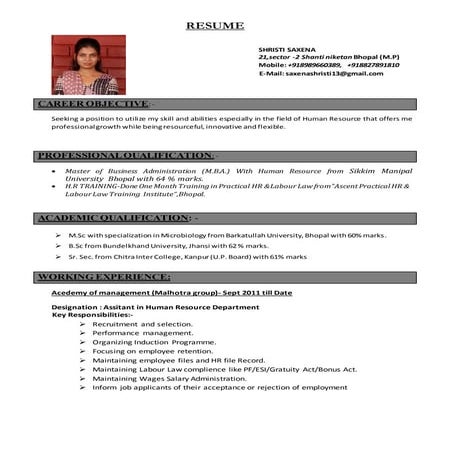 shristi resume 2015 2 | DOCX