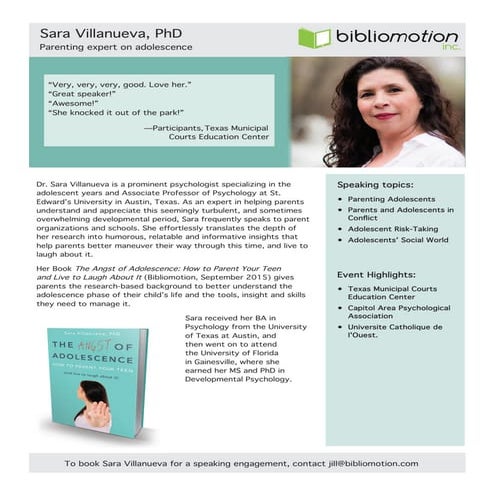 Sara Villanueva one sheeter | PDF