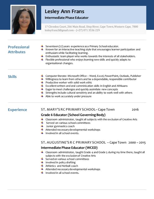 Sarah Jeremiah CV up to date | PDF