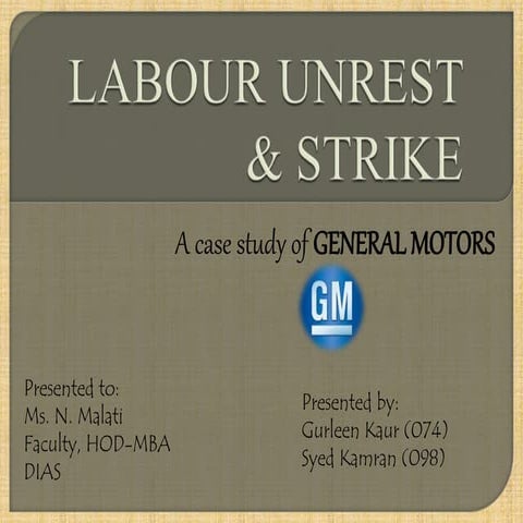 Labor unrest | PPT