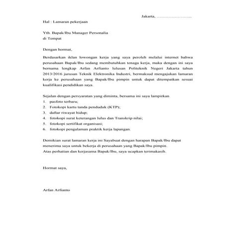 Lamaran & CV.compressed | PDF