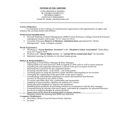 nitish resume (1) | DOC