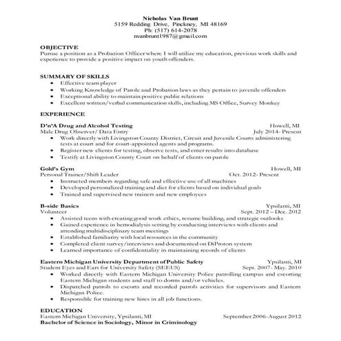 Nicks resume Update | DOCX