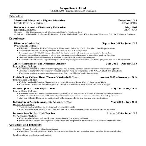 Hoak Resume_LI | PDF