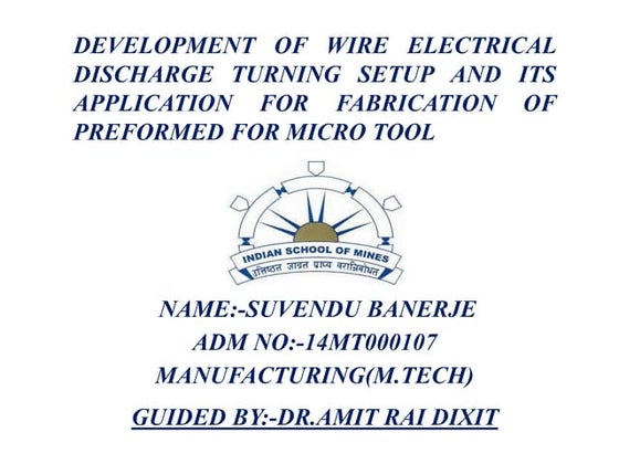 EDM wirecut report | DOCX
