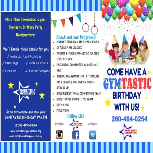 2015 Birthday brochure | PPT