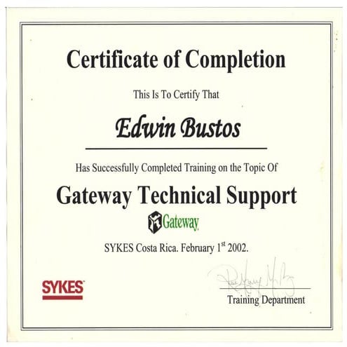 Gateway Technical Support | PDF