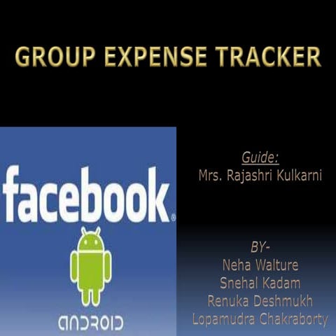 Group Expense Tracker 07 | PPTX