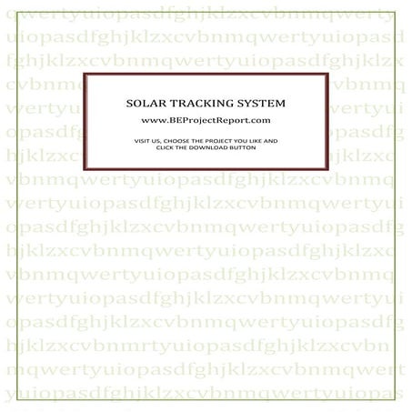 A5-SOLAR-TRACKING-SYSTEM | PDF