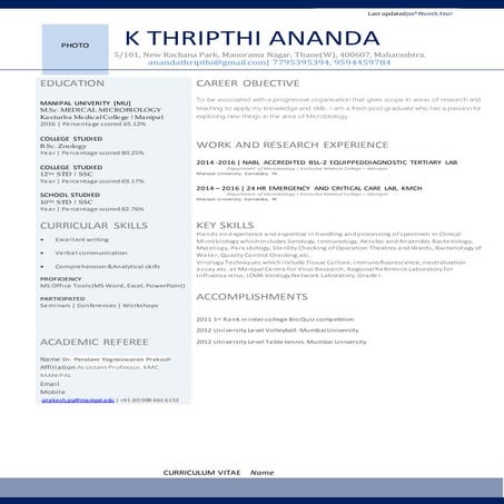 Thripthi CV | DOCX