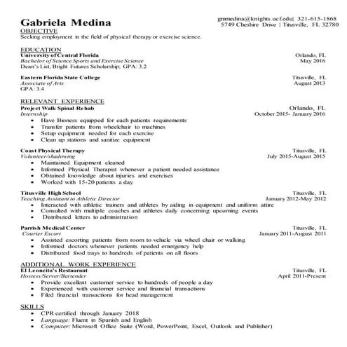 Gabriela Medina Resume | DOCX