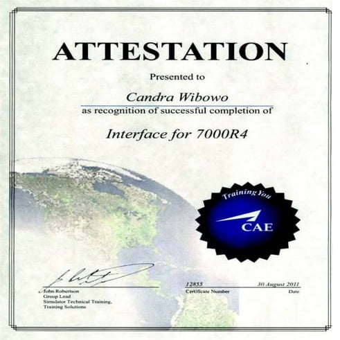 CAE 7000R4 Certificate | PDF