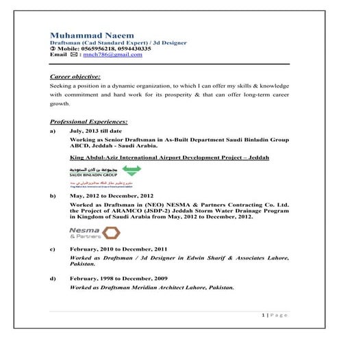 NAEEM CV | PDF