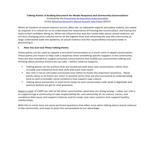 Talking Points Guiding Document FINAL 1.21.14