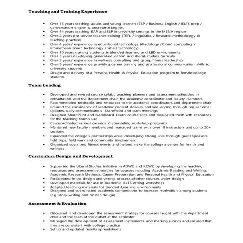 Professional Experience | PDF