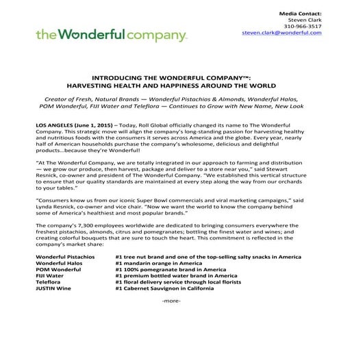 Sprouts Farmers Market Media Kit | PDF