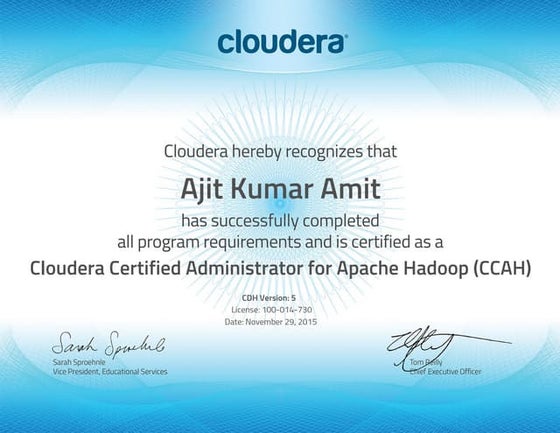 cloudera certification | PDF