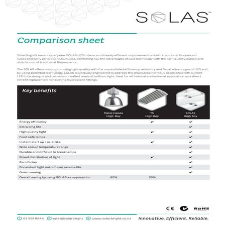 SOLAS_Specification Sheets FA | PDF