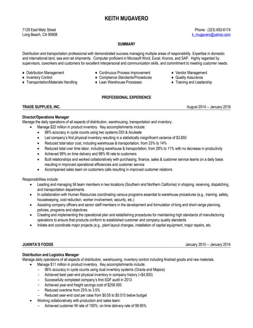 John Lepper resume | PDF