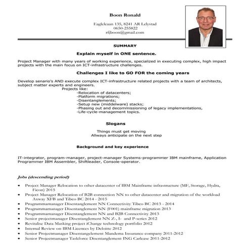Boon Ronald_CV | PDF