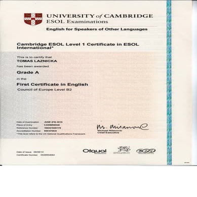 FCE certificate | PDF