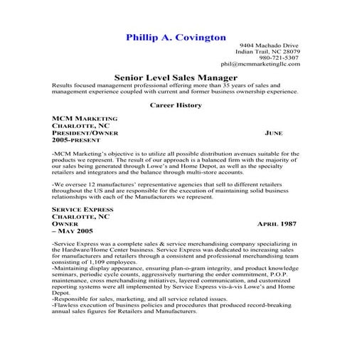 Phil's Resume 2 | DOC