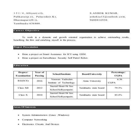 tn2 ashok resume.pdf (ashok kumar) | DOCX
