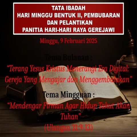 liturgi / tata ibadah ibadah gemim minggu ke 2 | PPTX