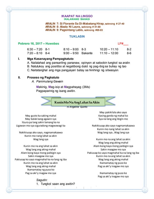 Detailed Lesson Plan in Filipino Grade 8 | PDF