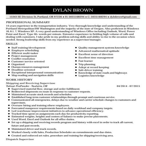 Dylan Brown Resume 1 | PDF