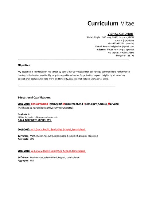 CURRICULUM VITAE MAHESH | DOCX | Education