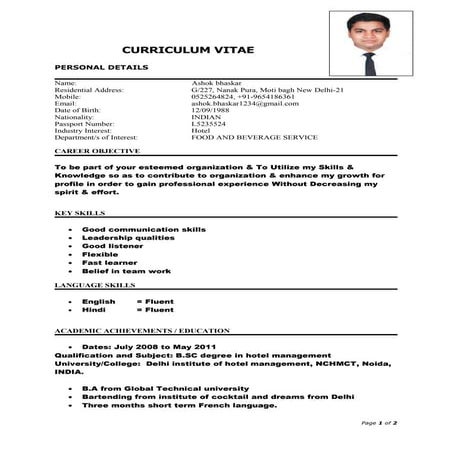 Ajit singh cv | DOCX