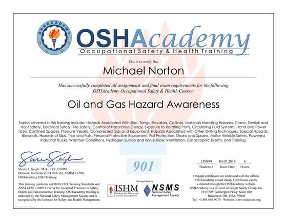 Oil And Gas Safety Management | PDF