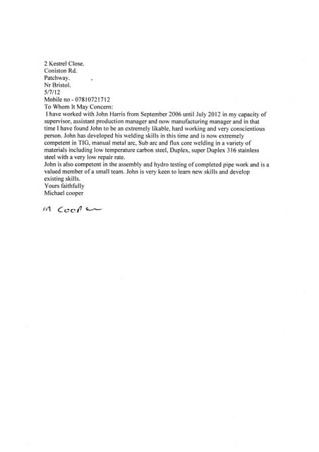 Welding Engineer-Inspector Ref | PDF