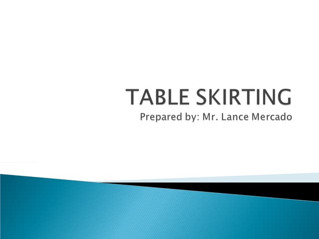 Food and Beverages TABLE SKIRTING Powerpoint Presentation | PPTX