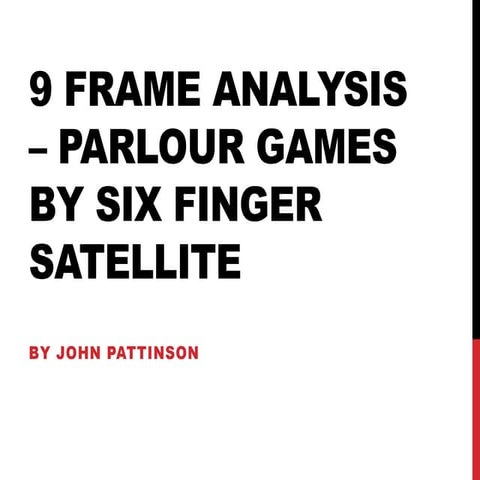 Film Noir 9 Frame Analysis | PPTX