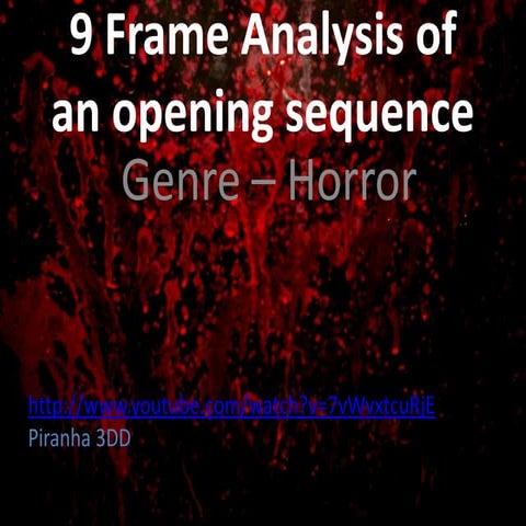 Still Frame Analysis | PPTX
