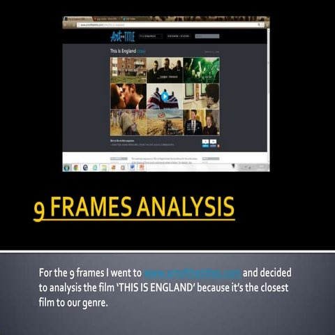 9 Frame Analysis for a Music Video (M.I.A. - Born Free) | PPTX