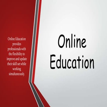 Online Education | PPTX